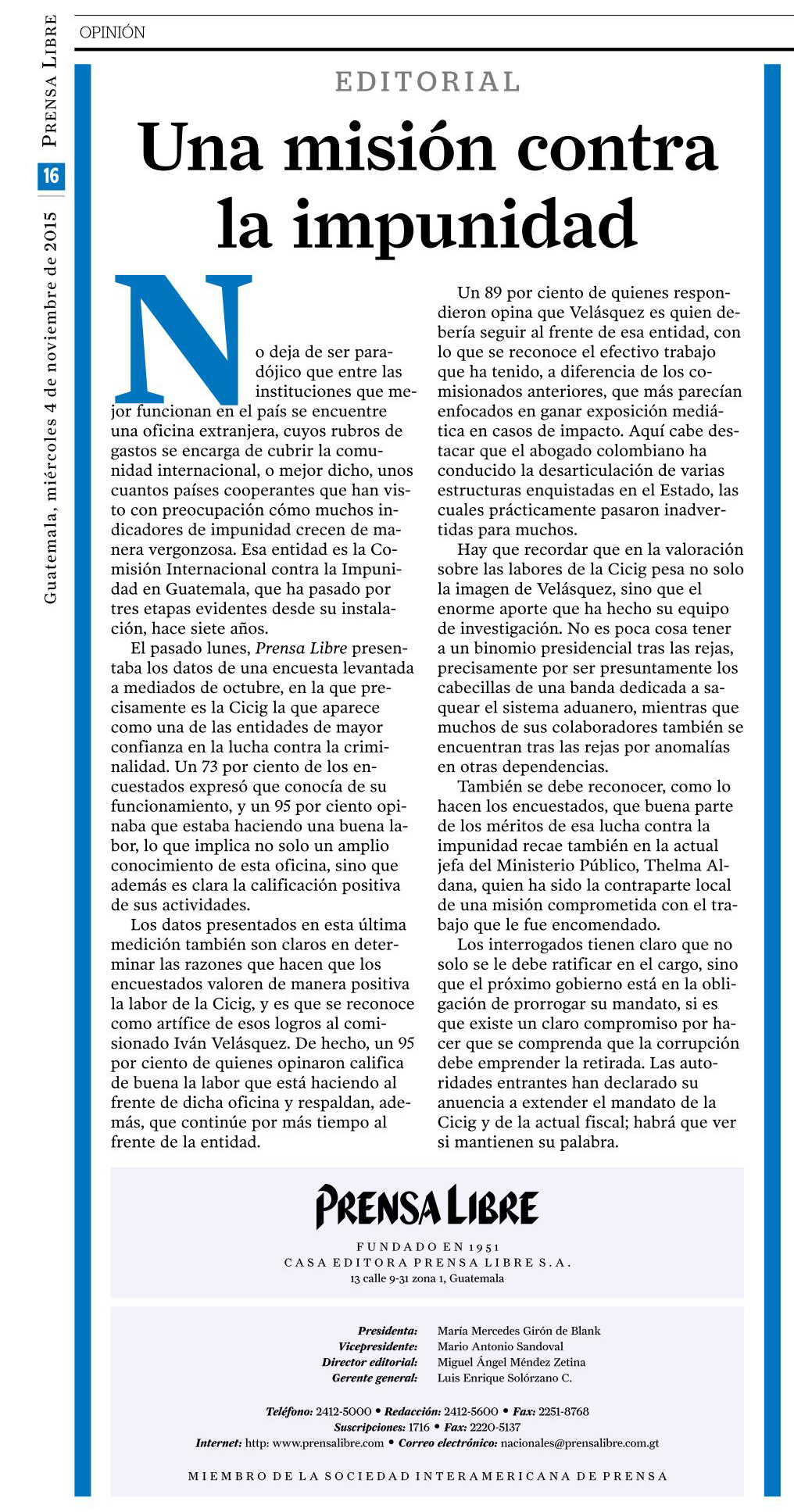 CICIG - Comisión Internacional contra la Impunidad en Guatemala - 03 ...